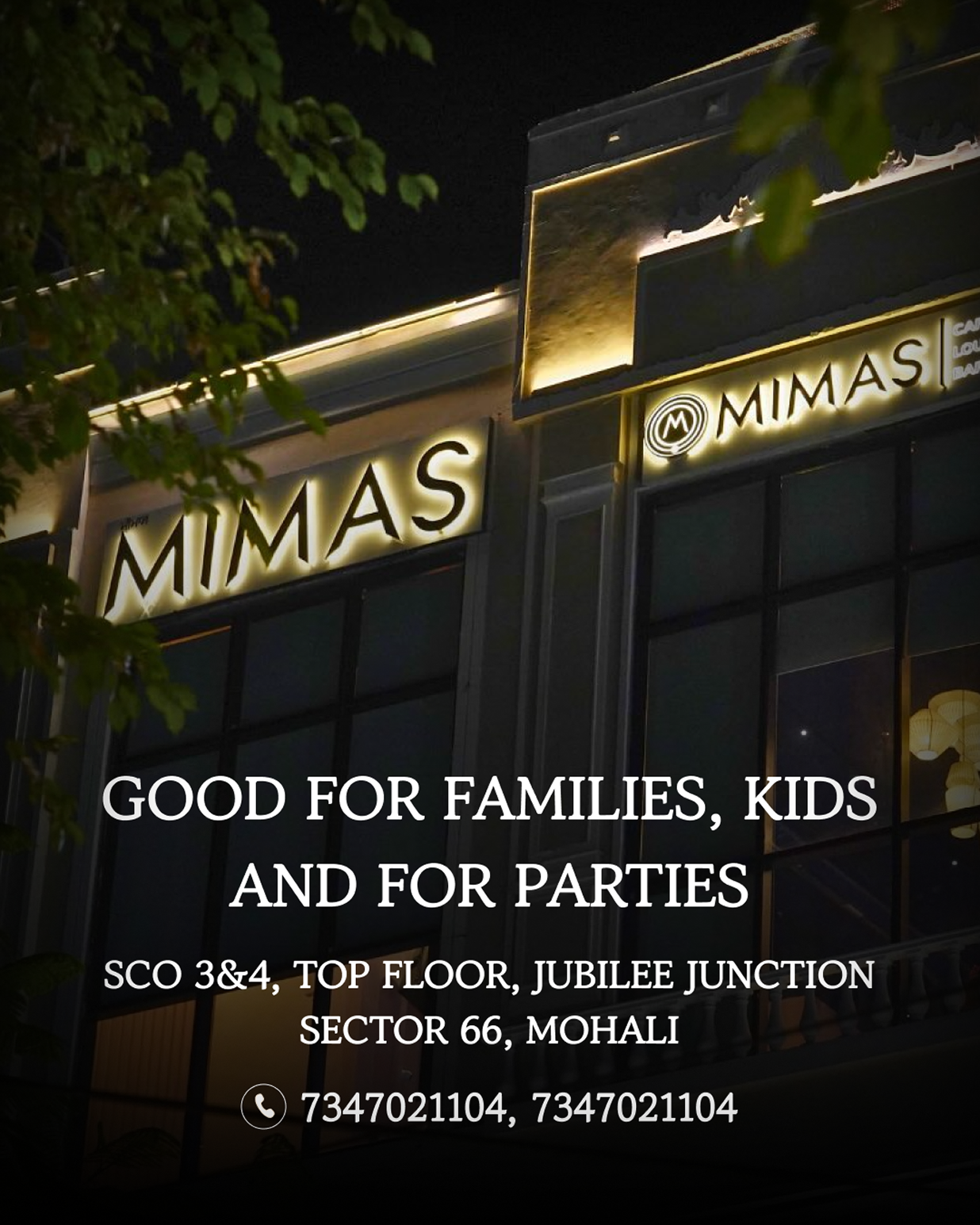 MIMAS – Luxury Multi-Cuisine Restaurant & Bar in Jubilee Junction, Mohali
